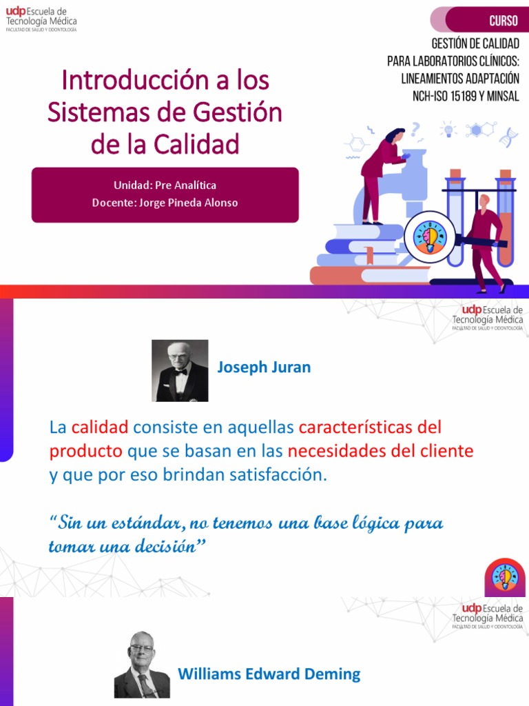 Presentación Clase 1 y 2 Introducción a los sistema de gestión de calidad | PDF | Calidad ...