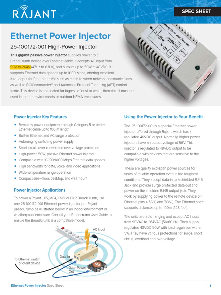 PoE 25-100172-001 | PDF | Electrical Engineering | Electronics