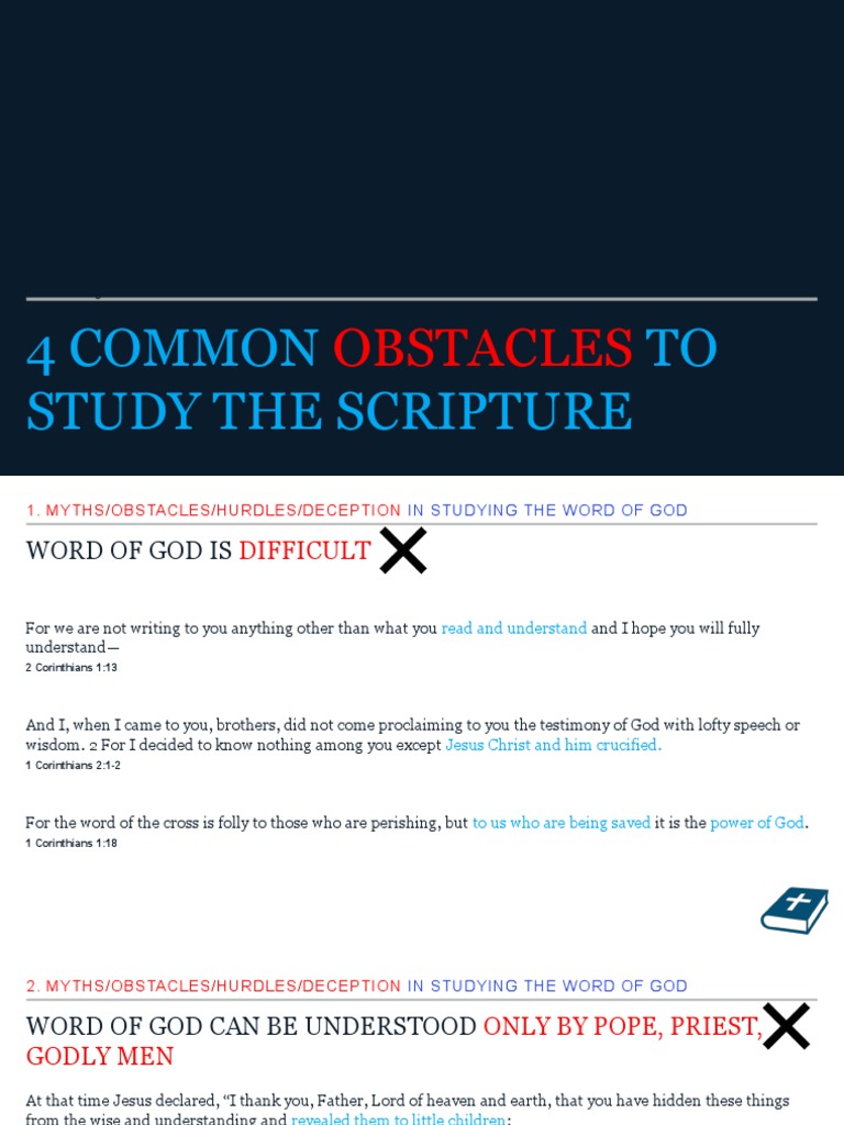 Interpretation of Scripture - 14082020 - Bible Study | PDF | Bible | Jesus