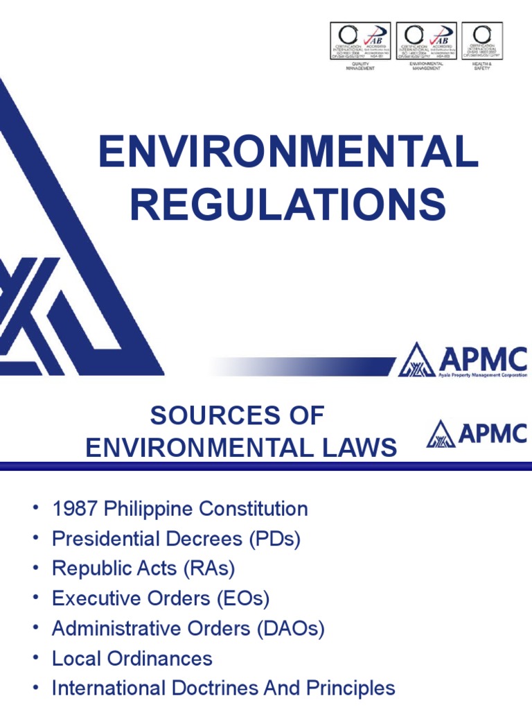 Philippine Environmental Laws | PDF | Environmental Impact Assessment ...