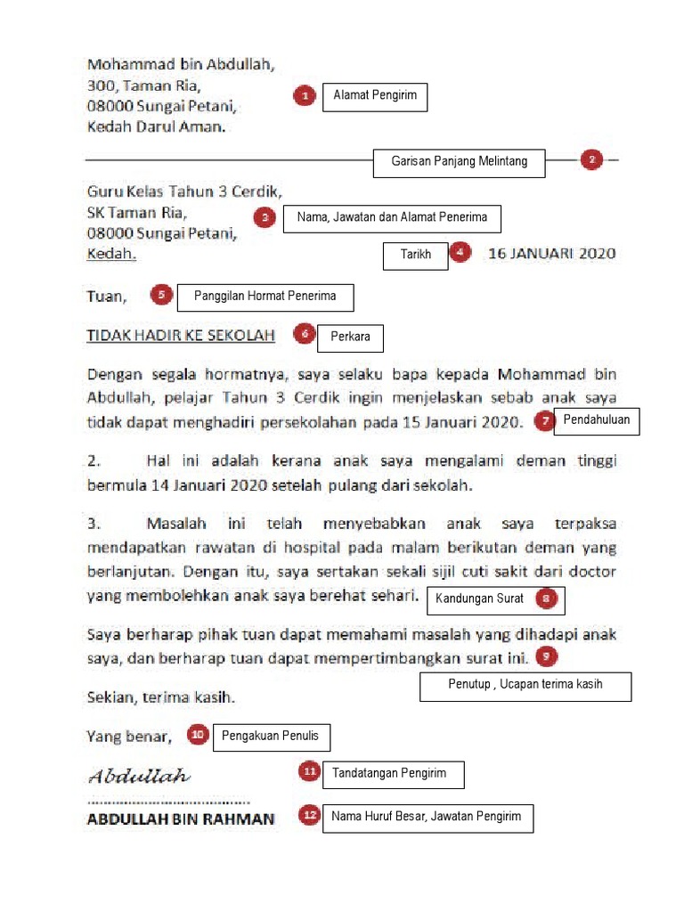 Surat Rasmi Format Ringkas | PDF