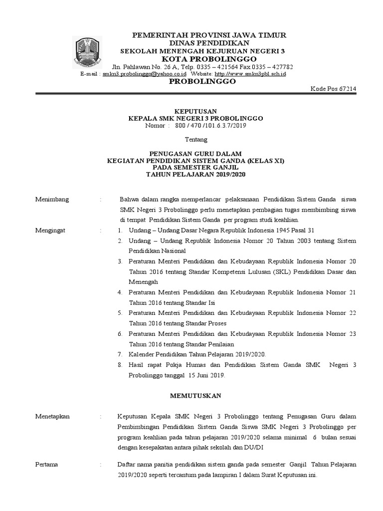 SK PKL Ta. 2019-2020 Ganjil | PDF
