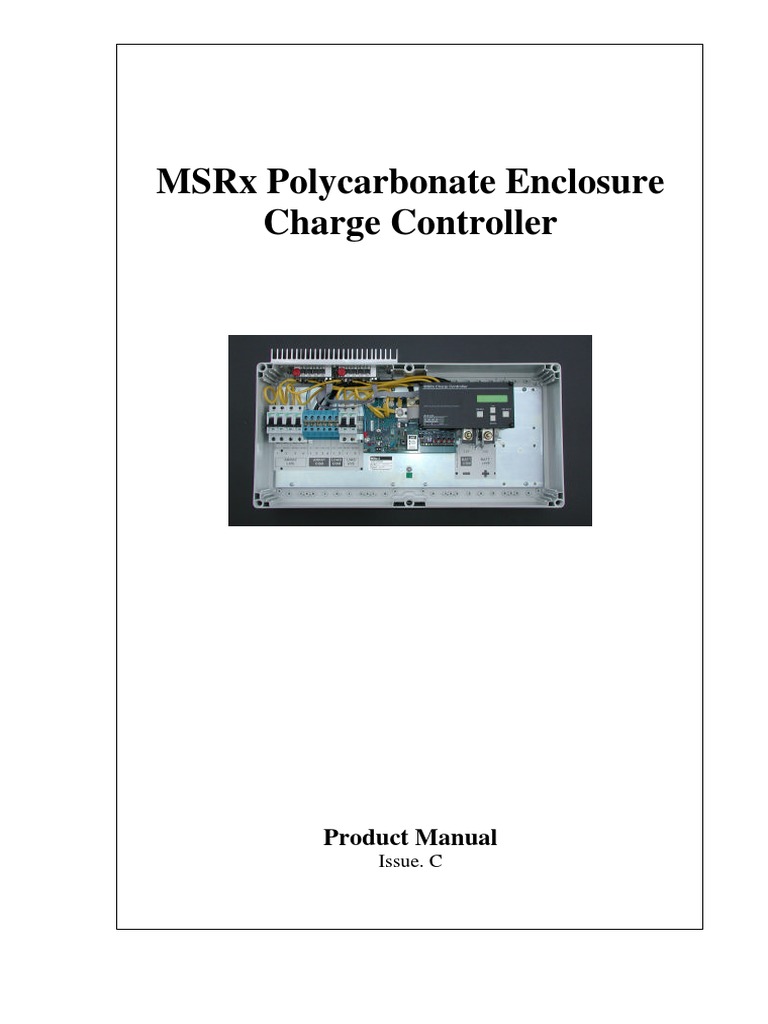 MSRX Polycarbonate Enclosure Charge Controller: Product Manual | PDF ...