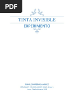 Tinta Invisible con Cúrcuma y Bicarbonato | PDF | Arte
