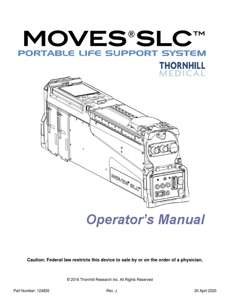 MOVES SLC Operator Manual | PDF | Medicine | Equipment