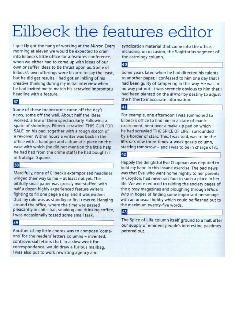 CPEP - Session 1 - Reading - Part 6 | PDF