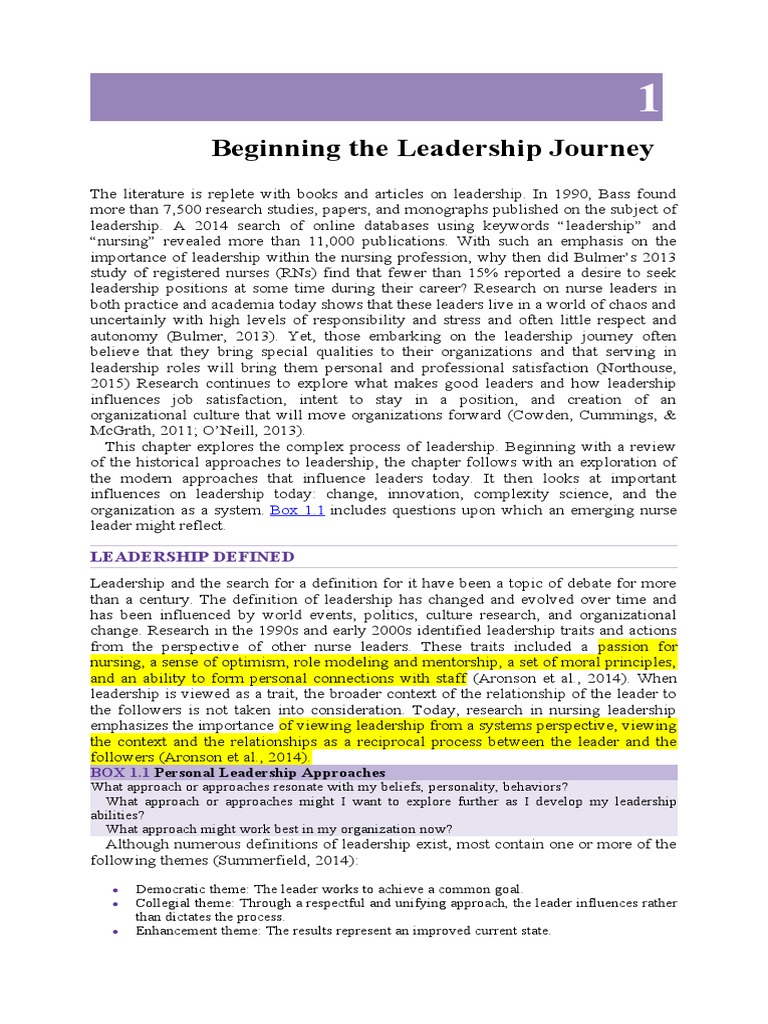 Leadership and The Advanced Practice Nurse - The Future of A Changing ...