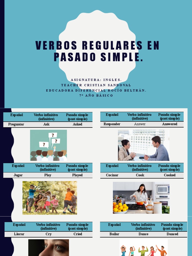 Verbos Regulares en Pasado Simple | PDF