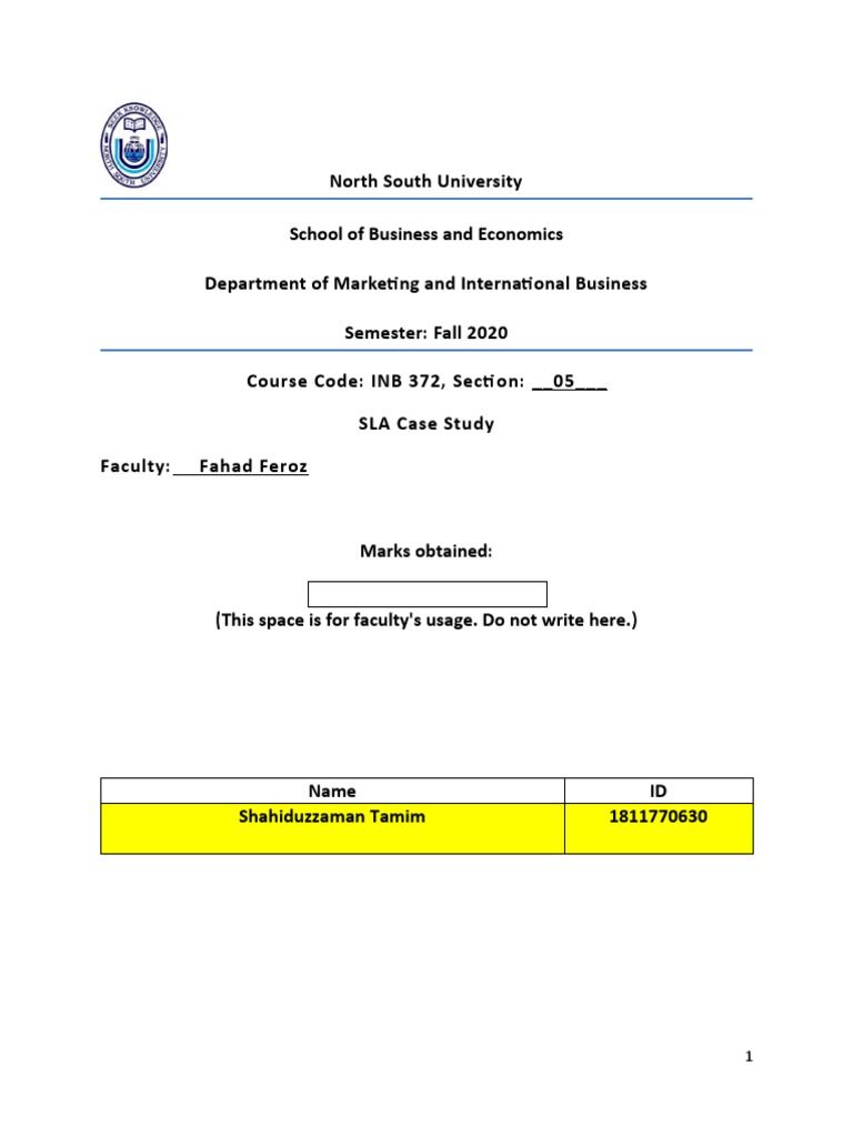 Fall 2020 FDF INB 372 SLA Case | PDF | Nestlé | Economic Growth