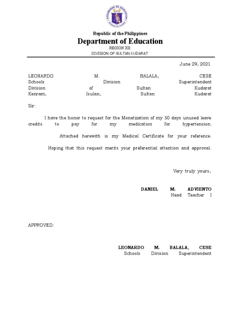 Request Letter Monetization | PDF