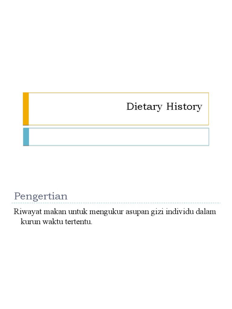 Dietary History | PDF