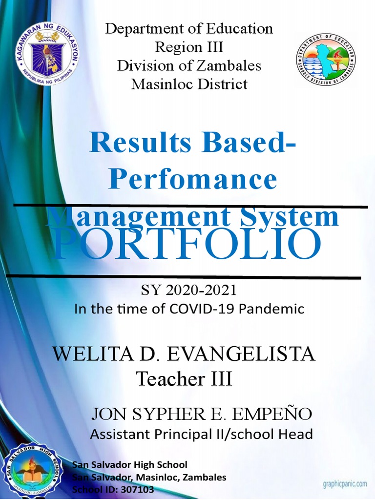 Ipcrf Portfolio Sy 2020-2021 | PDF | Educational Technology | Learning