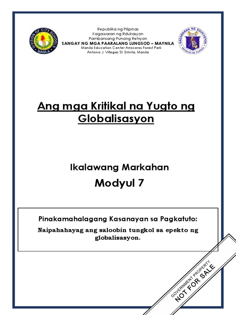 AP-10 Q2 Module-7 | PDF