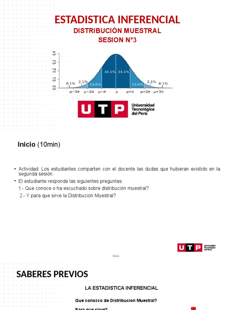S02.s1 Estadistica Inferencial Distribucion Muestral | PDF | Muestreo (Estadísticas ...