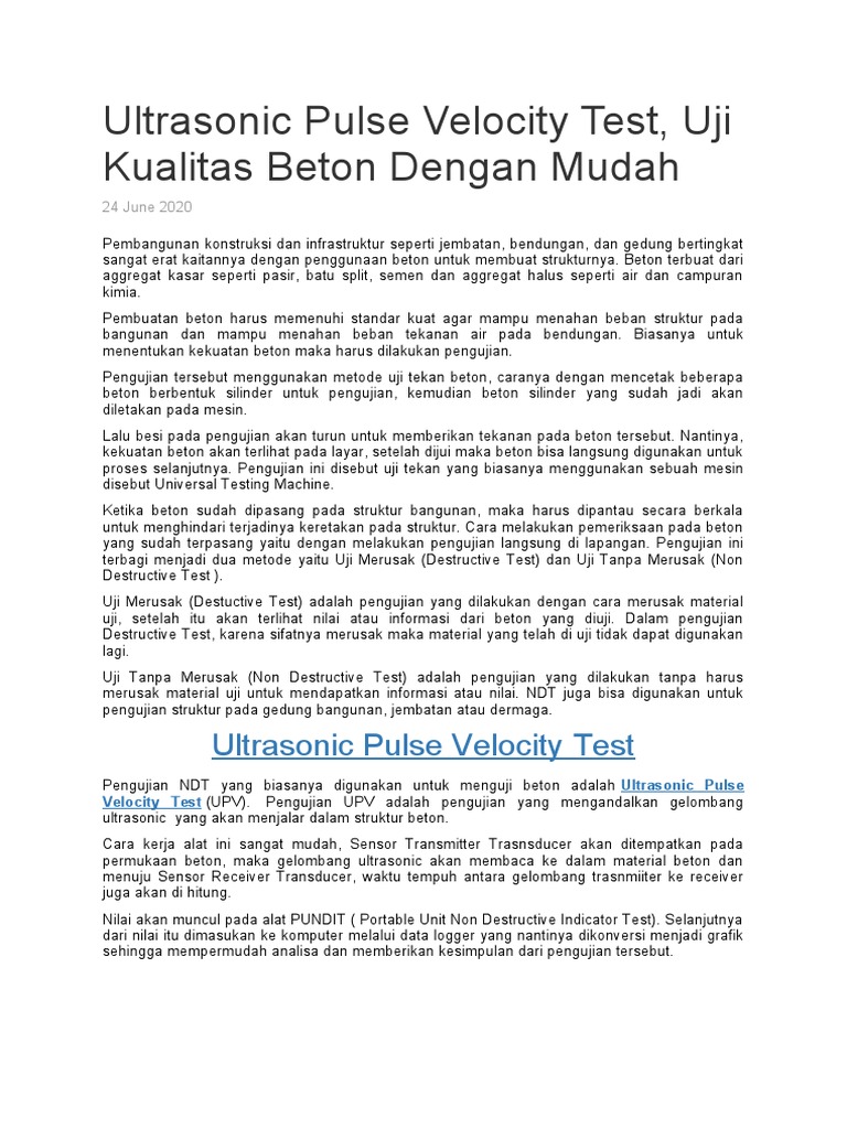 TEORI UPV Test | PDF | Sains & Matematika