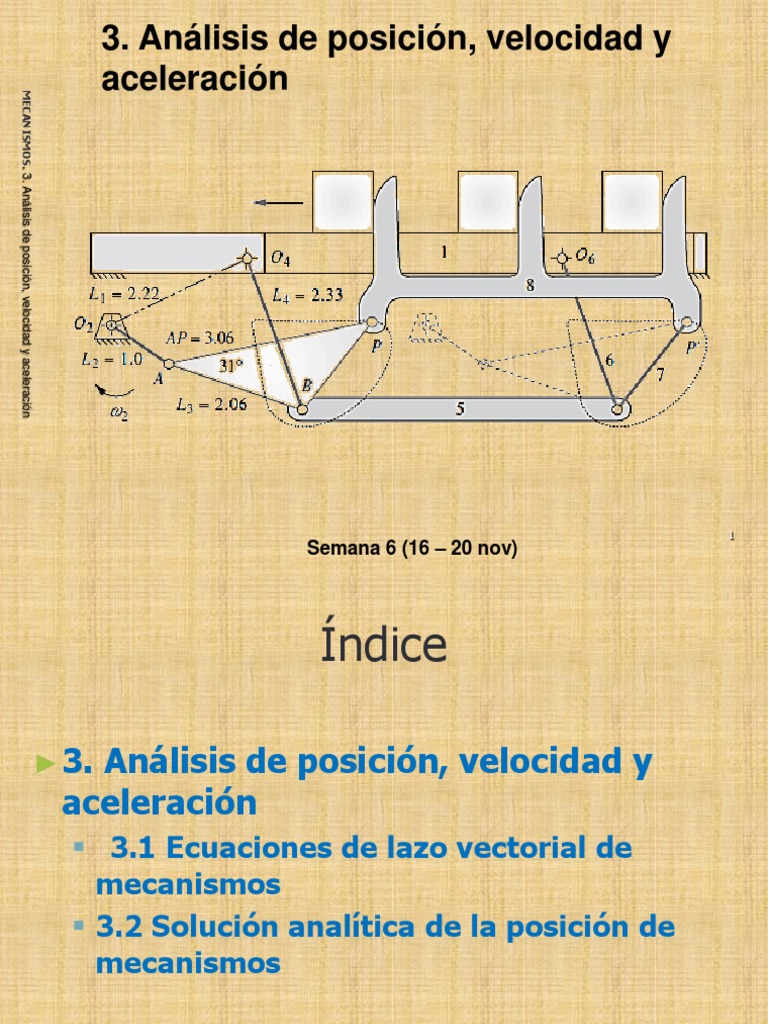 Cinematica de Mecanismos | PDF | Vector Euclidiano | Ecuaciones