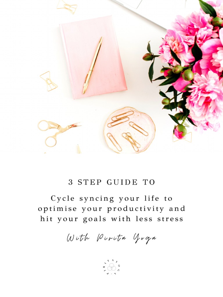 3-Step Cycle Syncing Guide | PDF | Menstruation | Stress (Biology)