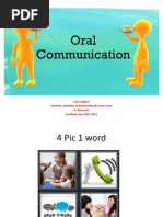 ORAL COMMUNICATION Grade 11 | PDF | Communication | Nonverbal Communication