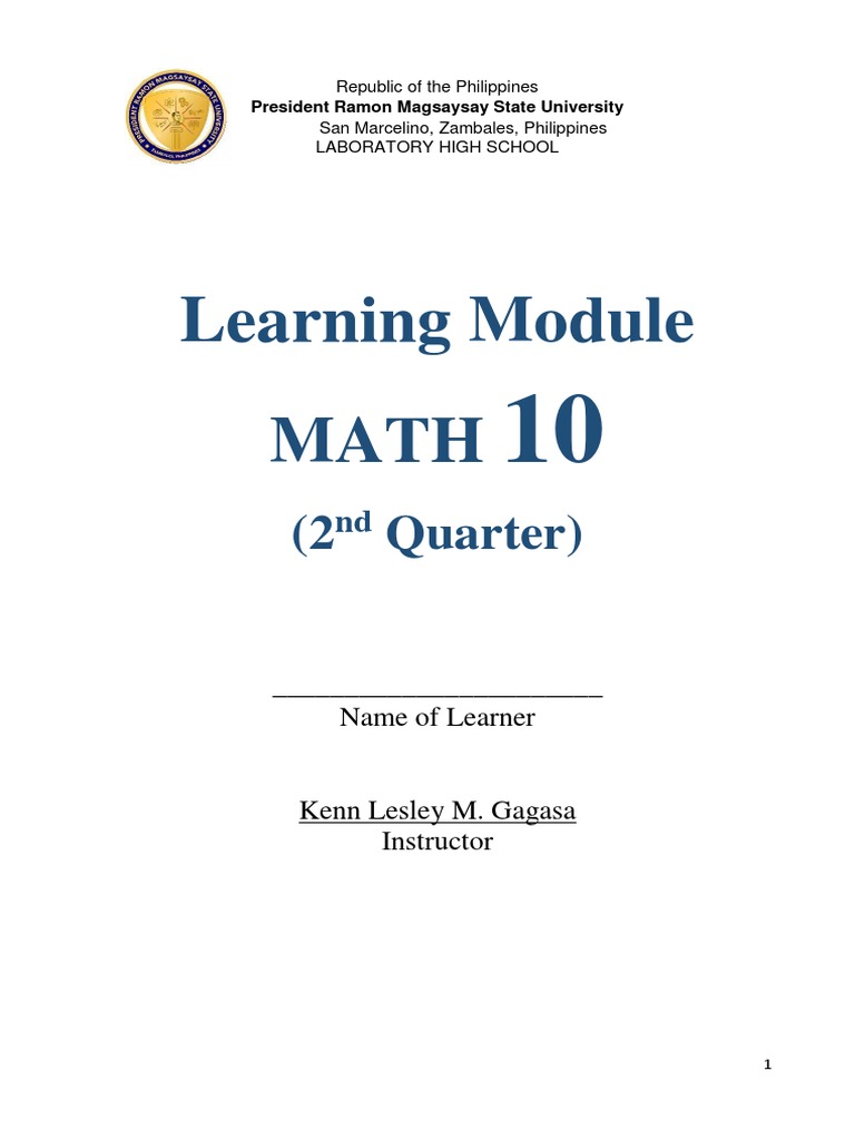 Module 4 and 5 2nd Quarter | PDF | Circle | Angle