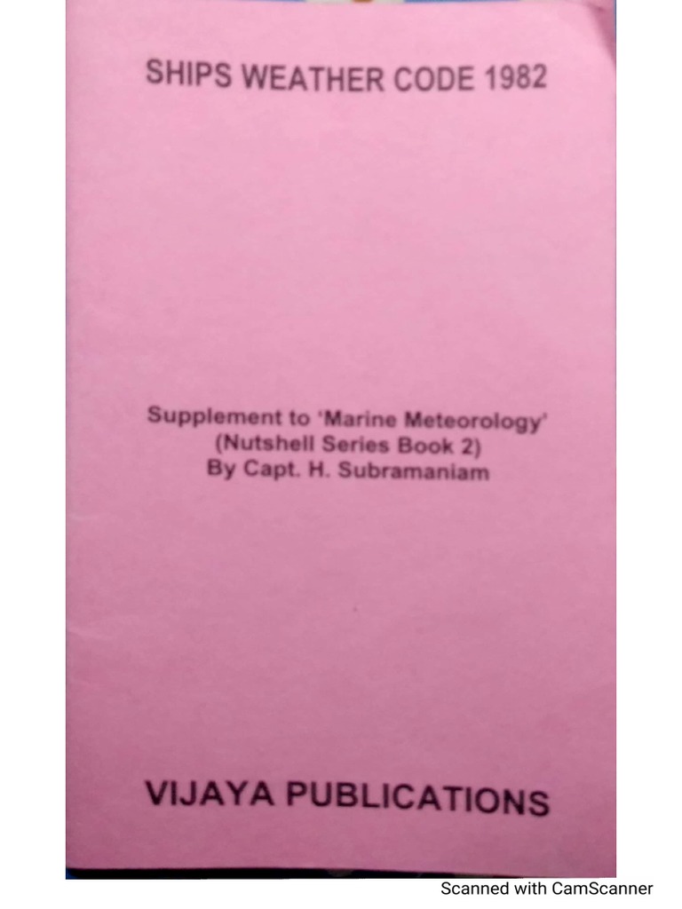 Ship Weather Code 1982 | PDF