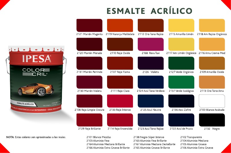 Muestrario Color Cril Esmalte Acrilico | PDF