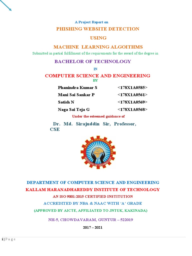 Phishing Website Detection DOCUMENTATION | PDF | Variable (Computer ...