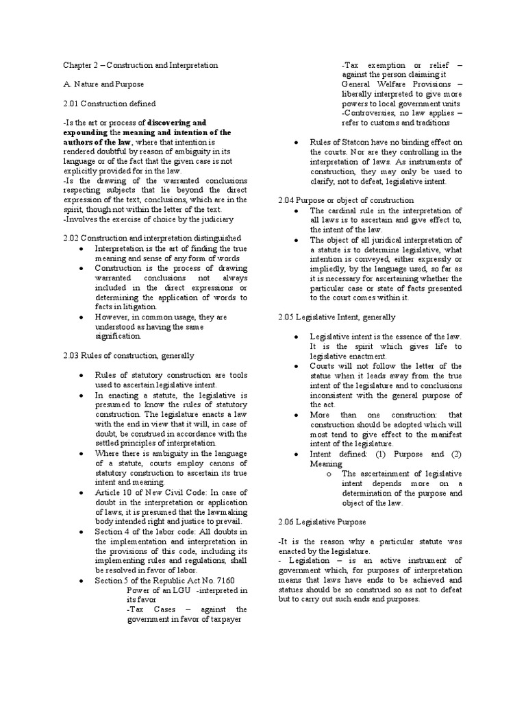 Chapter 2 - Construction and Interpretation - AGPALO STATCON | PDF ...