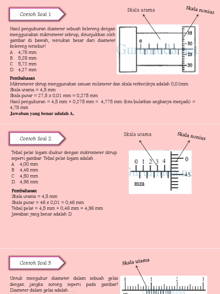 Latihan Soal Pengukuran | PDF