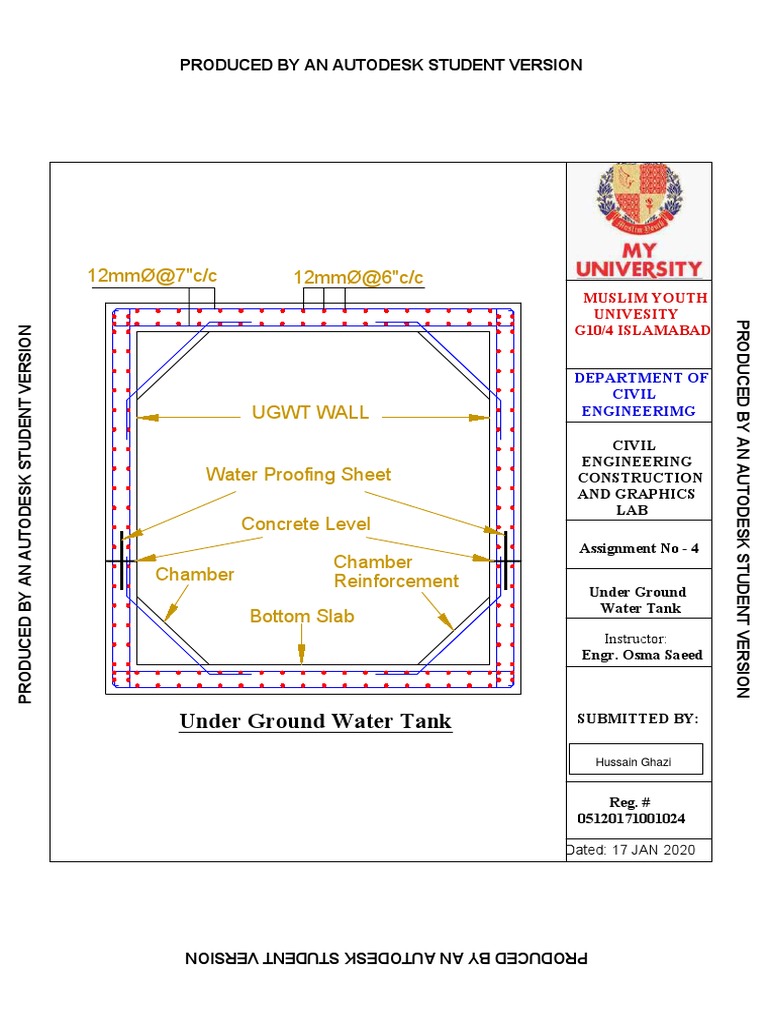 Water Tank Plan | PDF