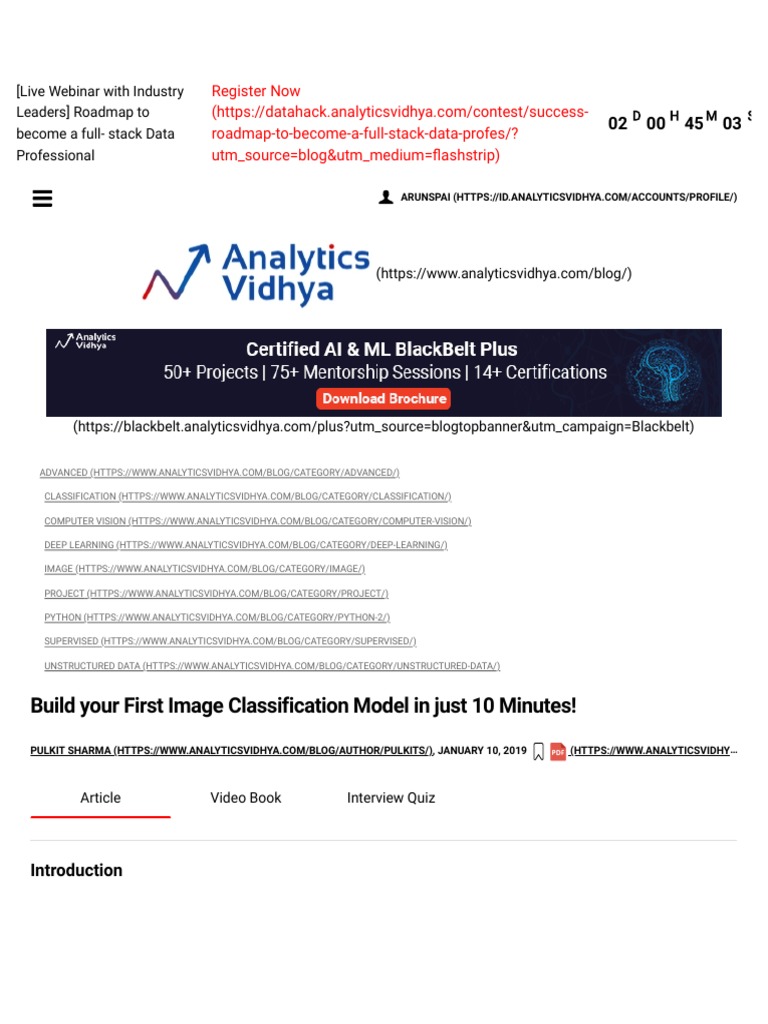 Image Classification Building Image Classification Model Pdf