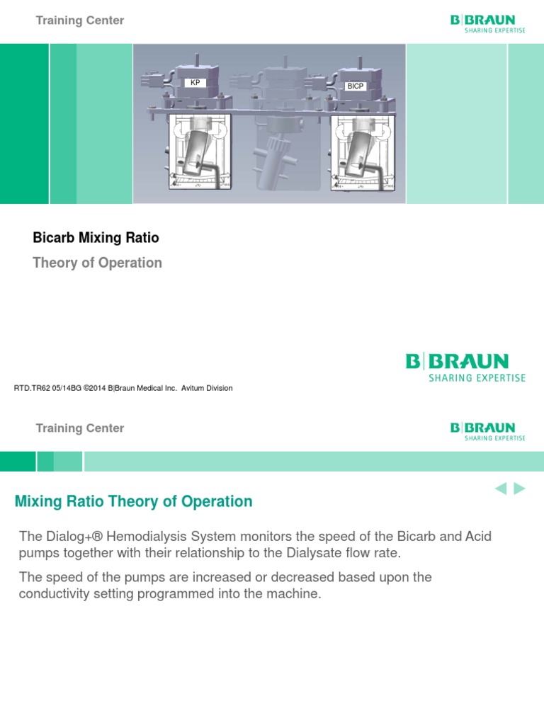 Training Center: Bicarb Mixing Ratio | PDF | Pump | Electrical ...