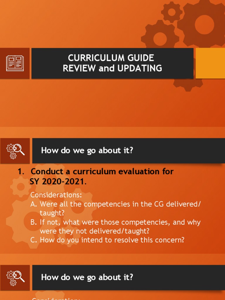 Curriculum Review and Updating | PDF | Curriculum | Educational Assessment