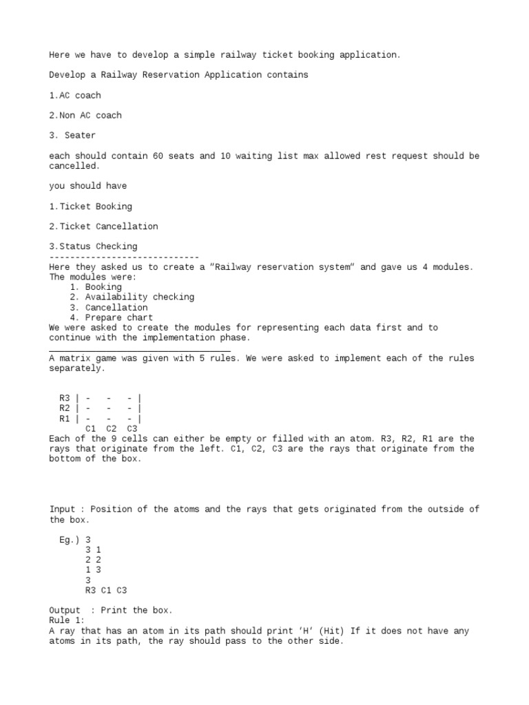 Zoho Round 3 Question Set | PDF | Databases | Spreadsheet