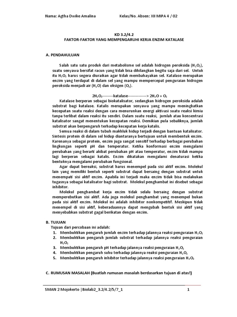 2.1 Uji Katalase | PDF