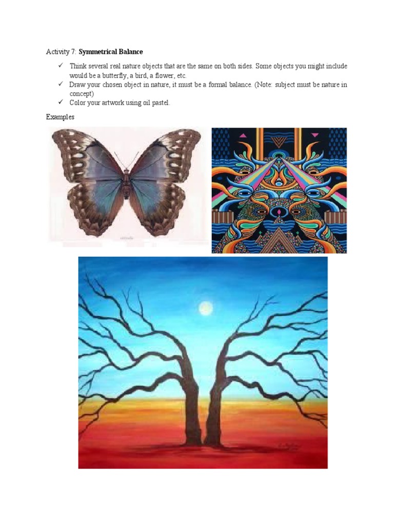 Symmetrical Balance | PDF | Language Arts & Discipline | Home & Garden