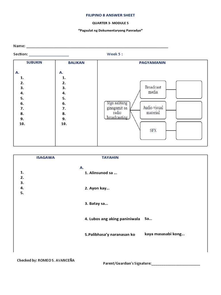 FILIPINO 8 Module 5&6 | PDF | Philippines