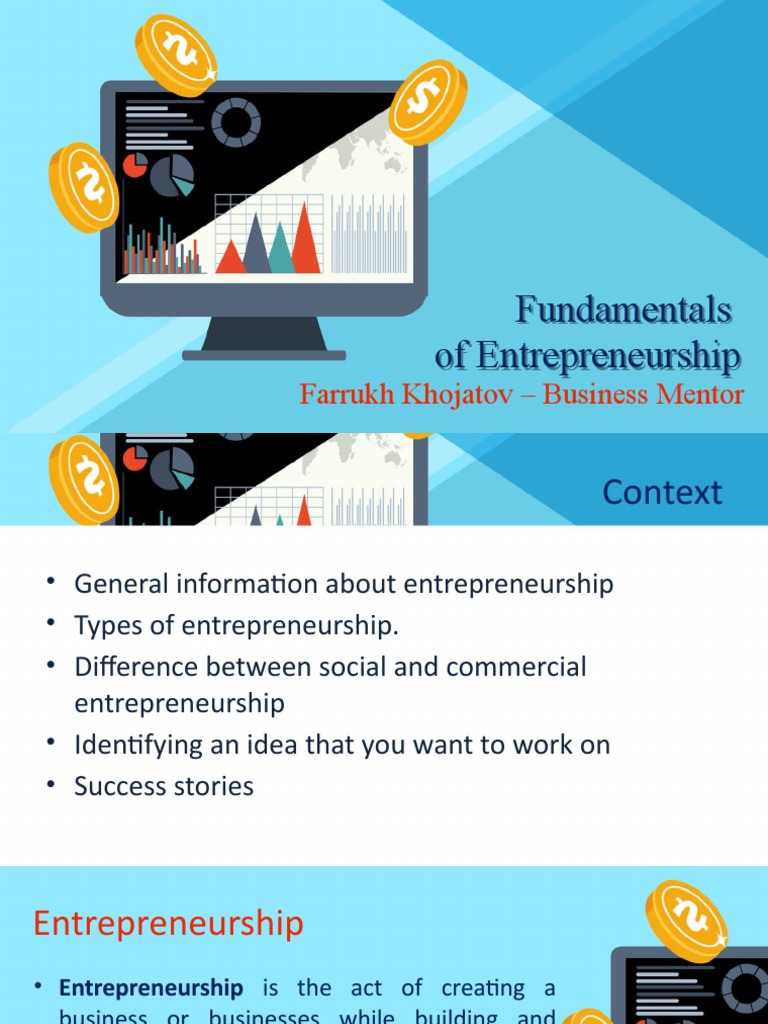 Fundamentals of Entrepreneurship | PDF | Entrepreneurship | Social ...