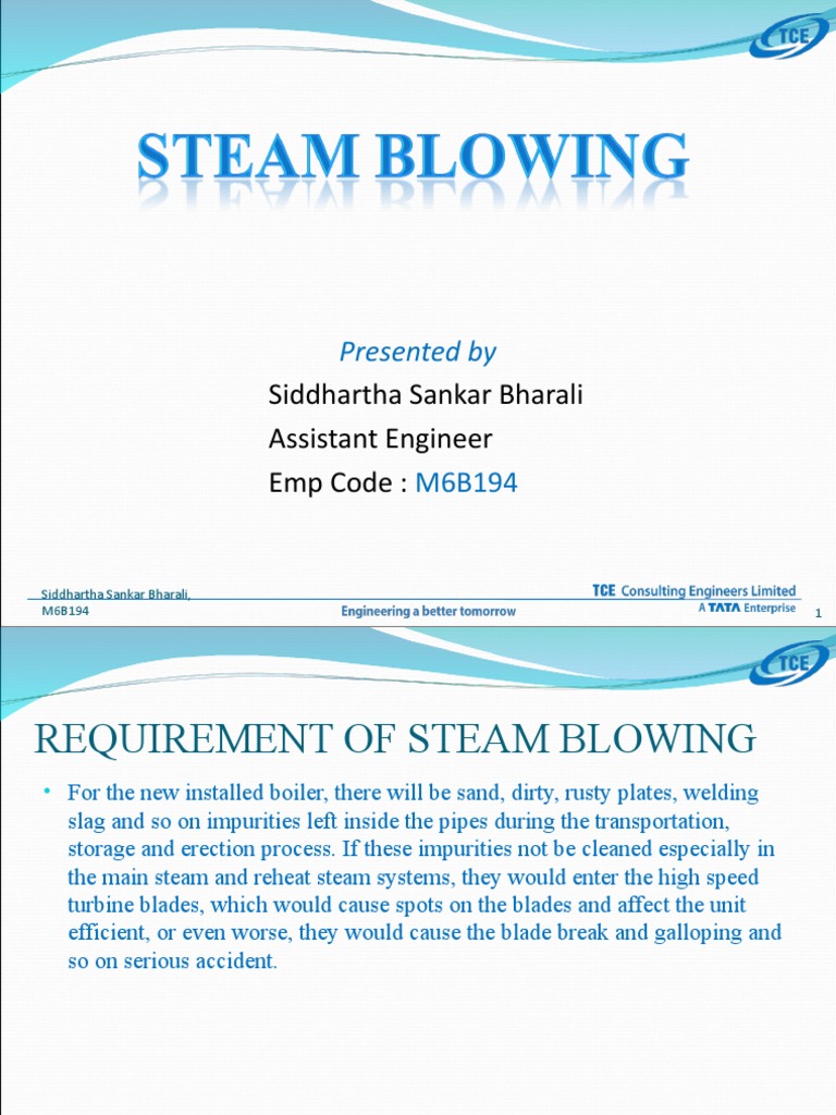 Requirements and Procedures for Steam Blowing of Newly Installed ...