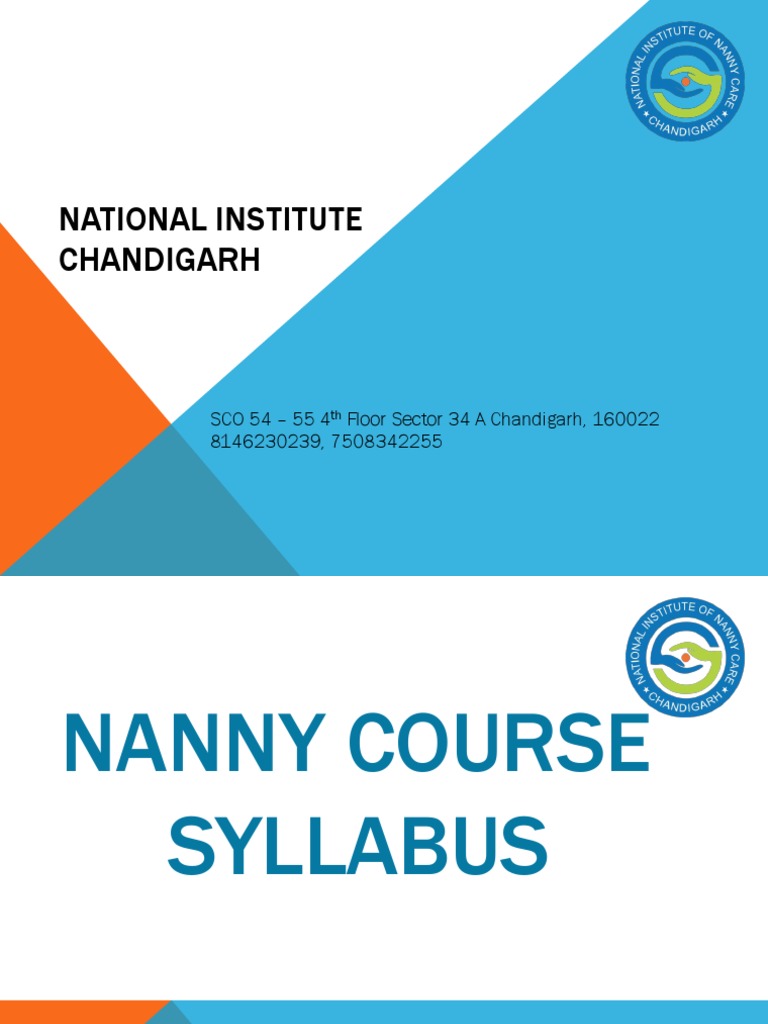 Nanny Course Syllabus | PDF | Relationships | Child Development