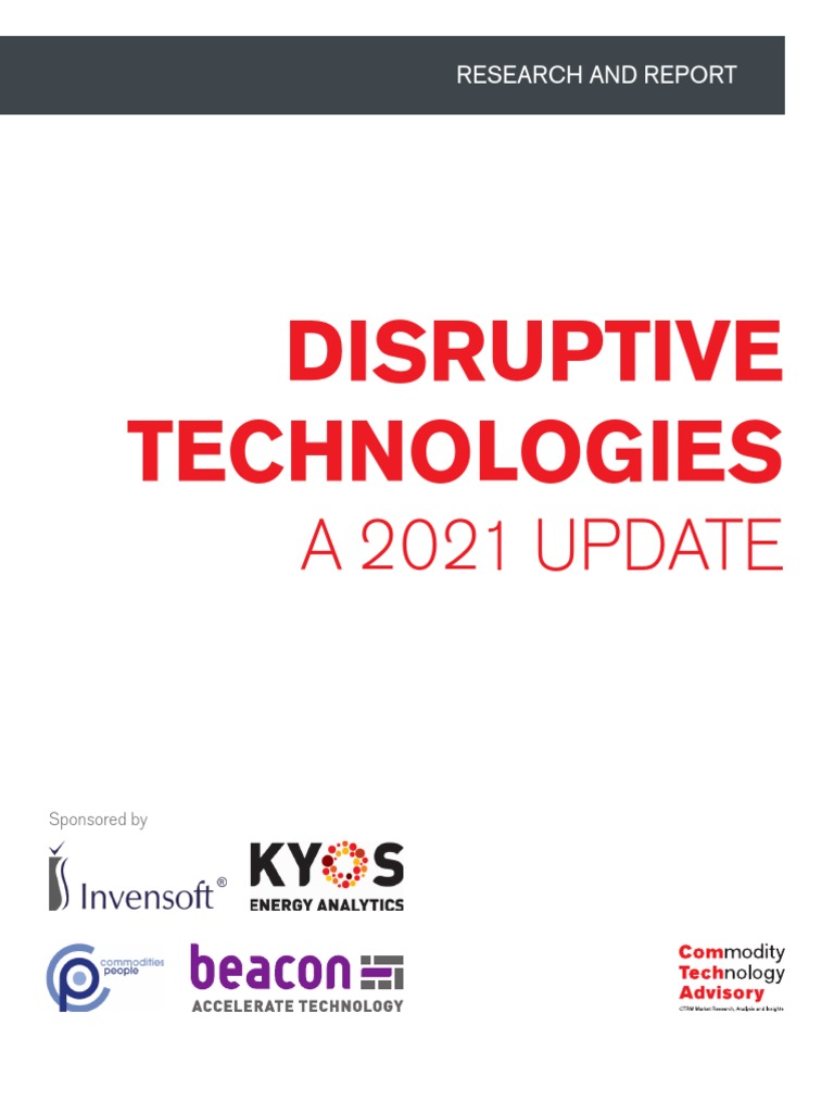 Disruptive Technologies A 2021 Update | PDF | Artificial Intelligence ...