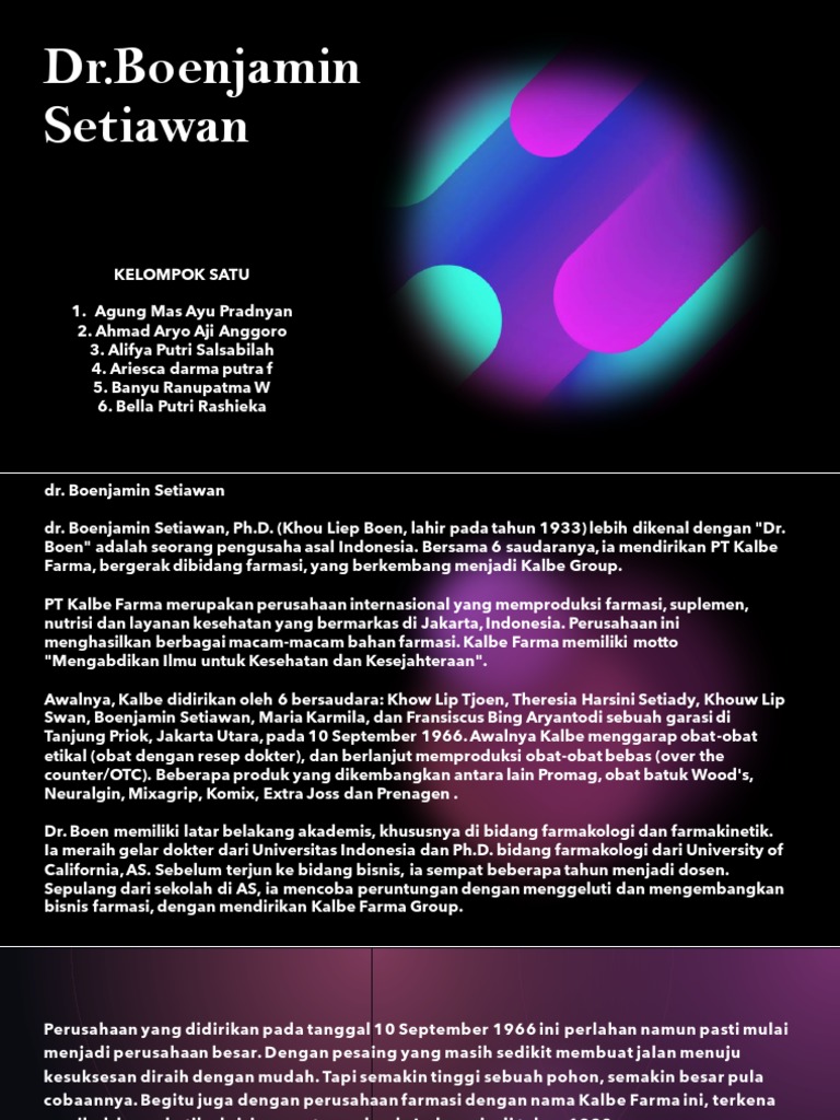 DR - Boenjamin Setiawan | PDF | Kesehatan Holistik