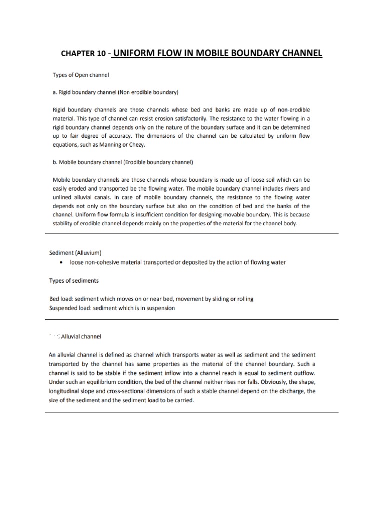 Ch-09 Mobile Boundary Channel | PDF