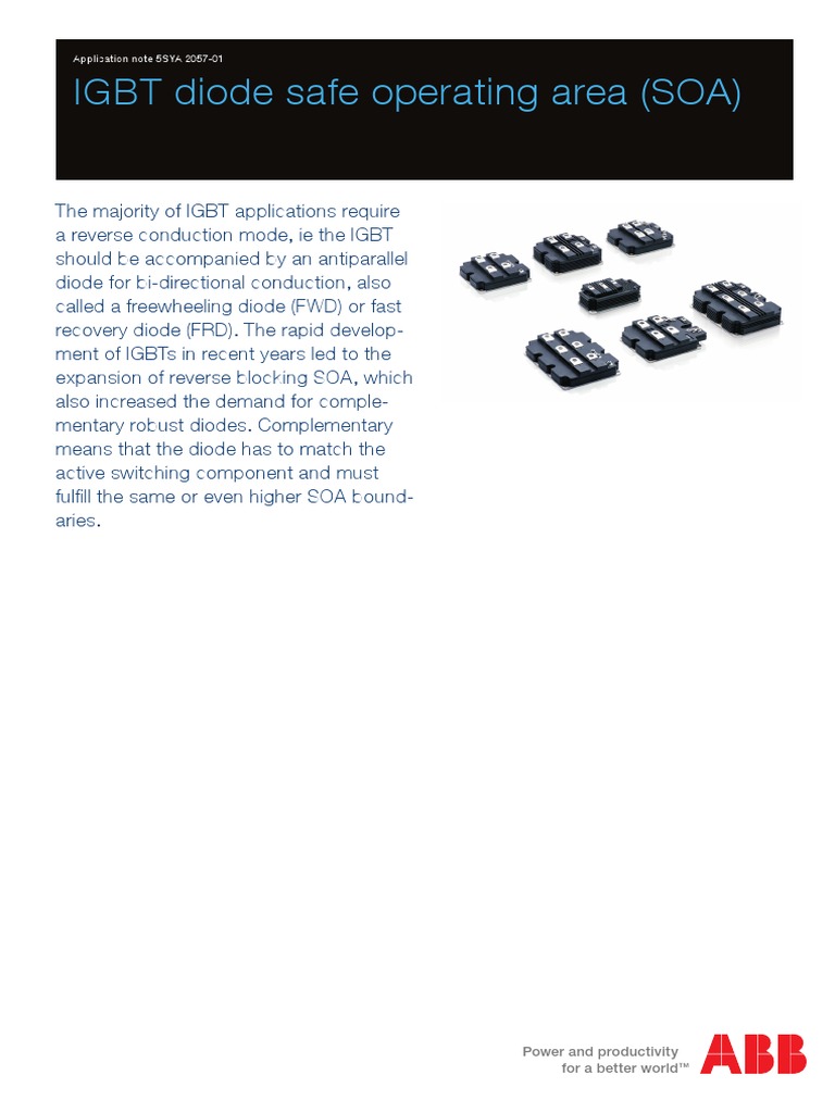 ABB 5SYA2057 - IGBT Diode Safe Operating Area | PDF | Diode | Capacitor