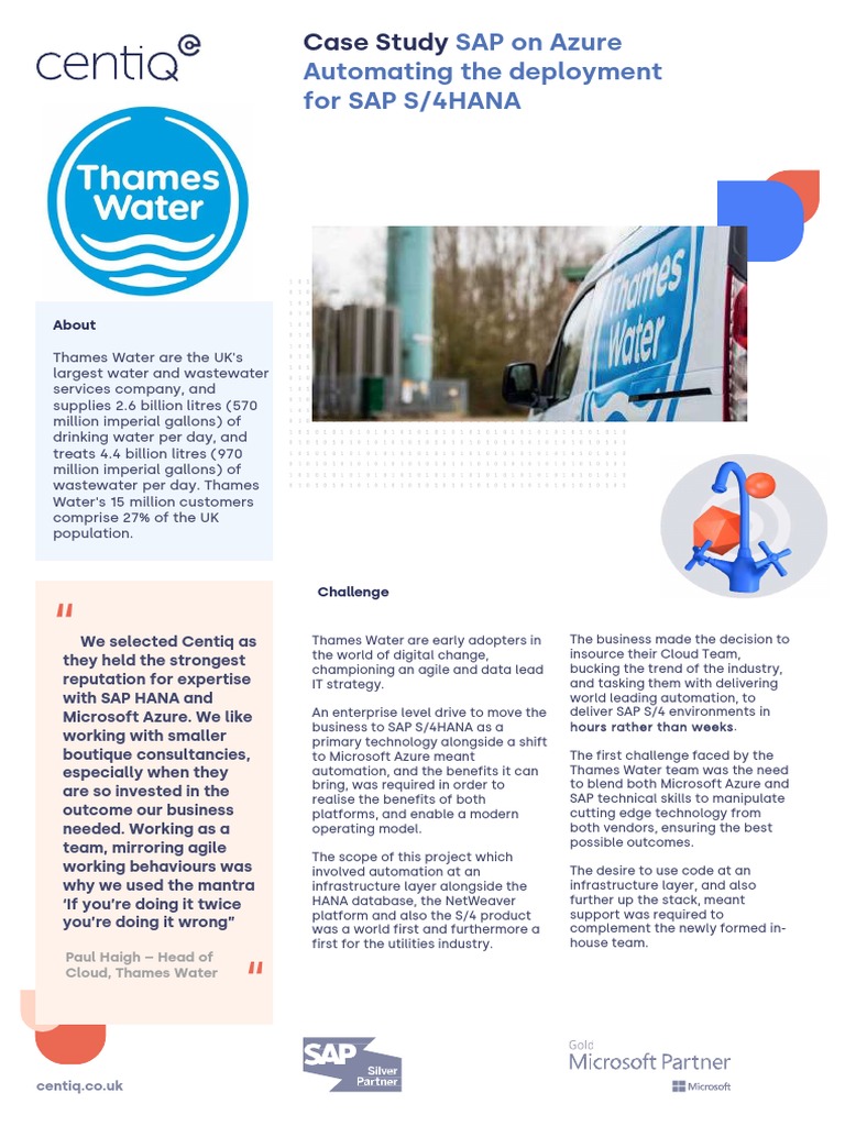 Case Study: SAP On Azure Automating The Deployment For SAP S/4HANA ...