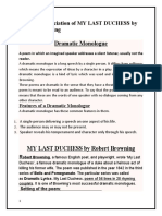 My Last Duchess - Robert Browning | PDF | Metre (Poetry)
