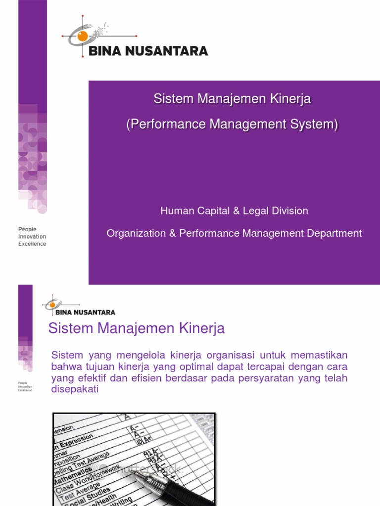 Sistem Manajemen Kinerja (Performance Management System) | PDF | Karier & Perkembangan | Bisnis