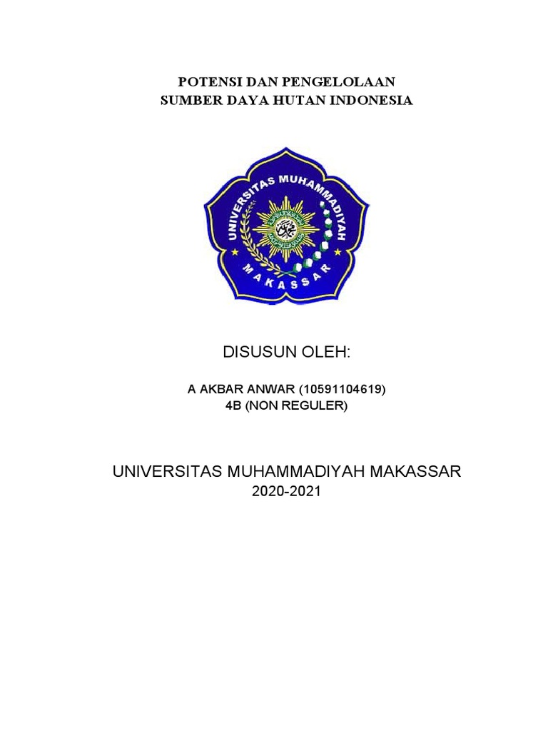 Makalah Potensi Dan Pengelolaan Sumber Daya Hutan Indonesia | PDF Makalah Potensi Dan Pengelolaan Sumber Daya Hutan Indonesia | PDF