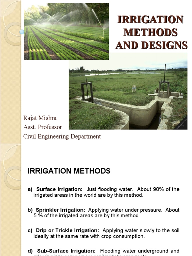 04 - Irrigation Methods and Design | PDF | Irrigation | Plough