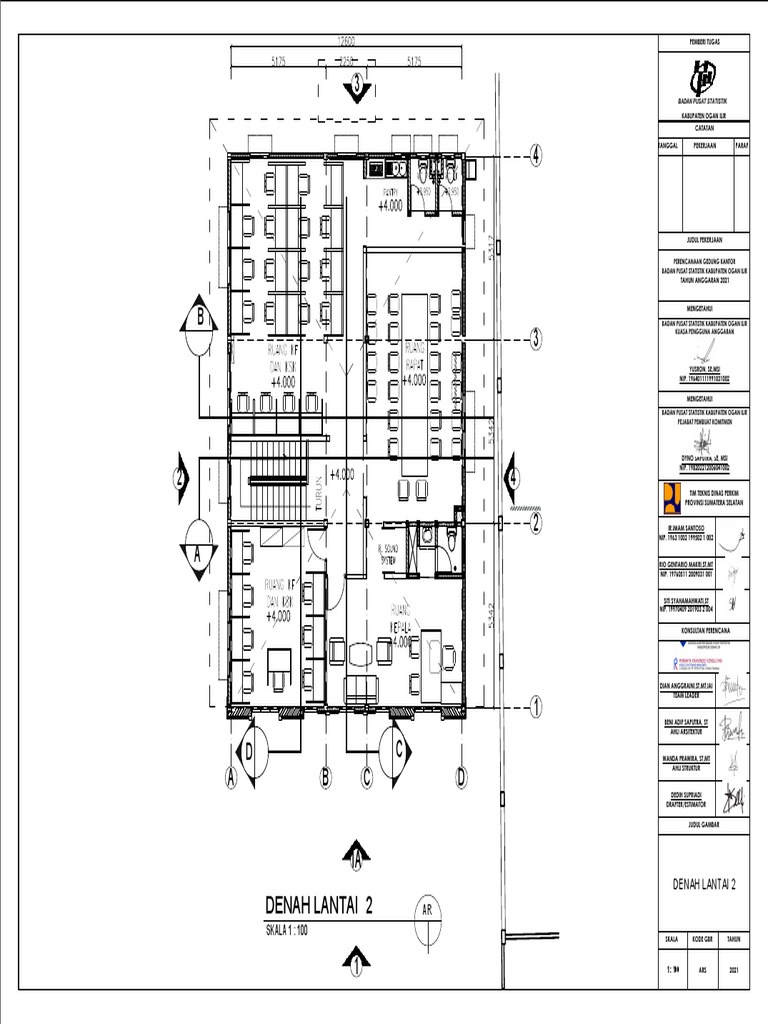 Perencanaan Gedung BPS Ogan Ilir 2021 | PDF