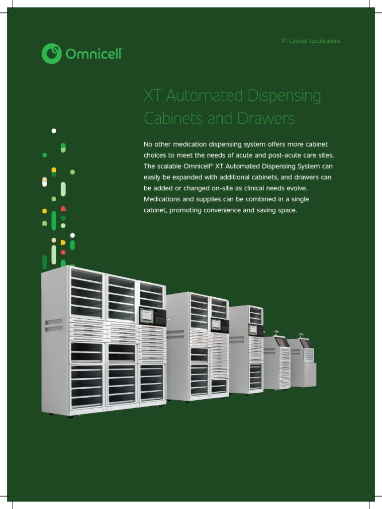 XT Automated Dispensing Cabinets and Drawers | PDF | Equipment